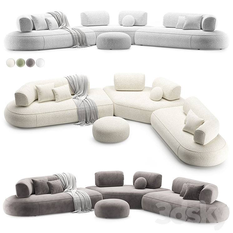 Isla sofa - Sofa - 3D model