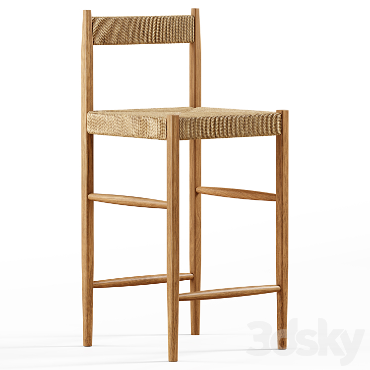 Zara Home - The ash bar stool - Chair - 3D model