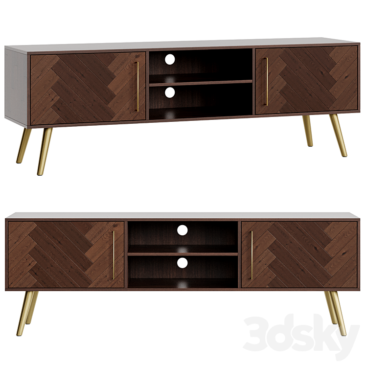 Verdier TV cabinet - Sideboard & Chest of drawer - 3D model