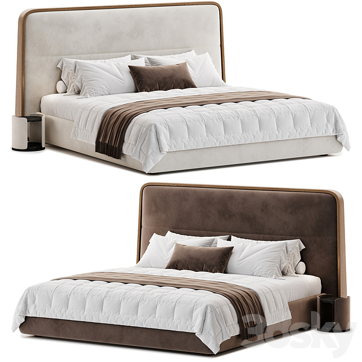 FRAME Giorgetti Bed - Bed - 3D model