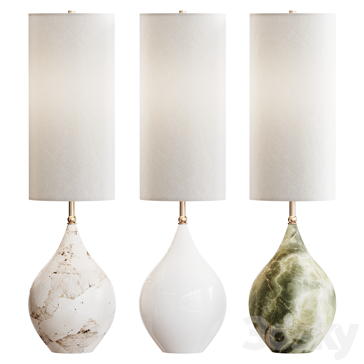 Thomas O Brien Loren Large Lamp - Table lamp - 3D model