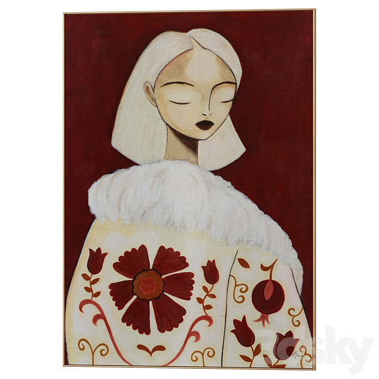 Abstract Painting Frame 0275 - Frame - 3D model