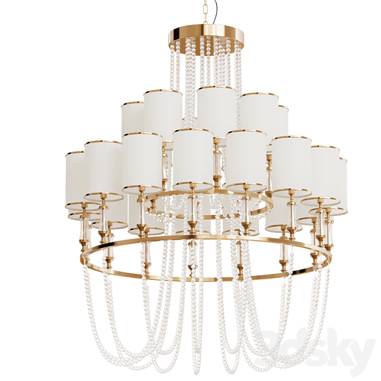 Chandelier IPM Light 1703_CH24_LU_TR - Pendant light - 3D model