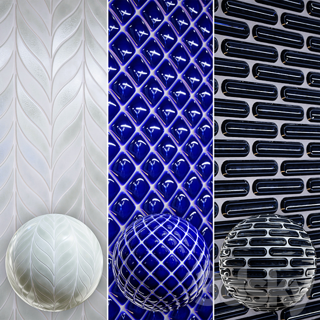 Tile Materials - 3D Models Collection