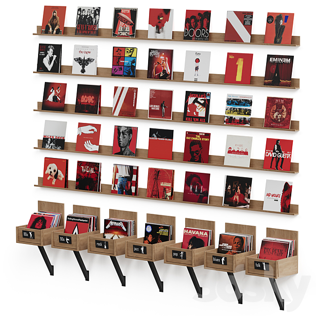 Other models with vinyl records - 3D Models Collection